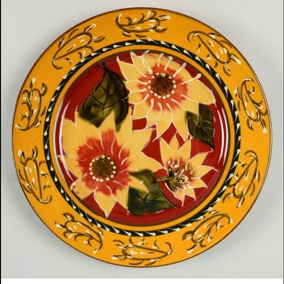 Pier 1 | Dining | Pier Beautiful Sunflower Saladdessert Plate | Poshmark